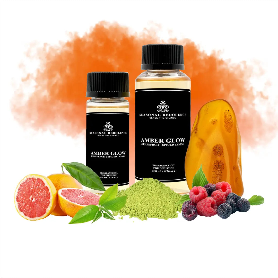 Amber Glow Luxury Home Oil Diffuser Scent – Seasonal Redolence